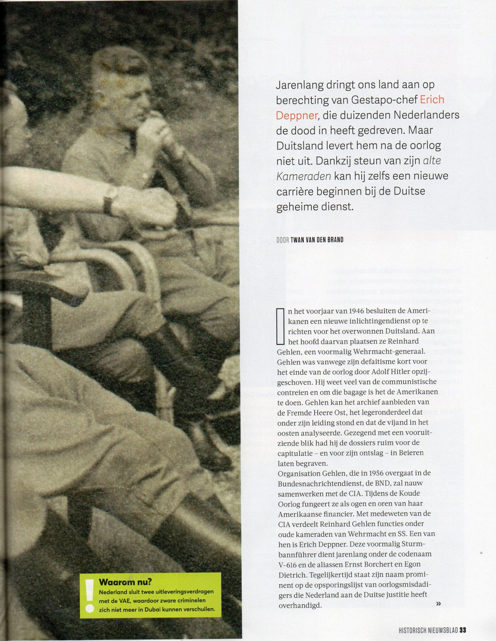 Deppner, de beul die ontkwam/Historisch Nieuwsblad